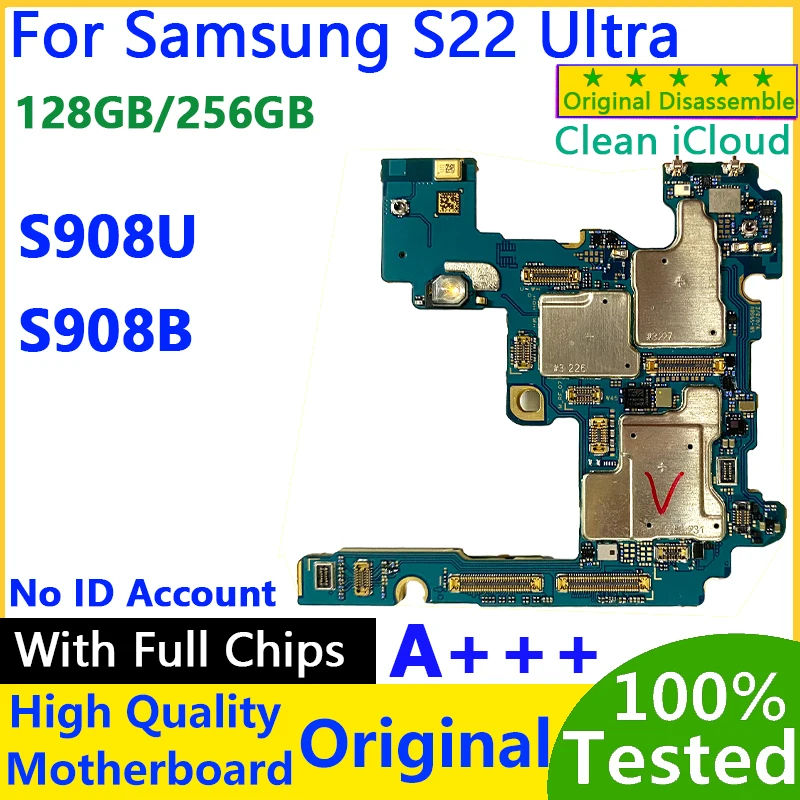 Placa base de 256GB para Samsung Galaxy S22 Ultra, 5G, SM-S908U, 128GB ...