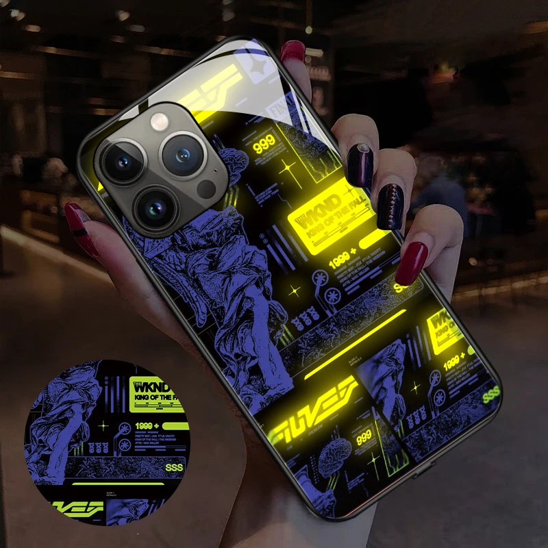 Cyberpunk Style Smart Luminous Cell Phone Cases New For Samsung ...