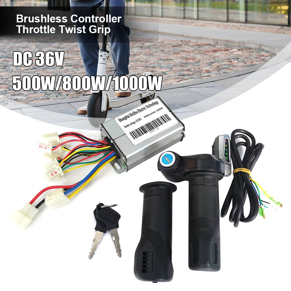 36V 500W/800W/1000W Electric Bike Controller Motor Brushed Controller ...