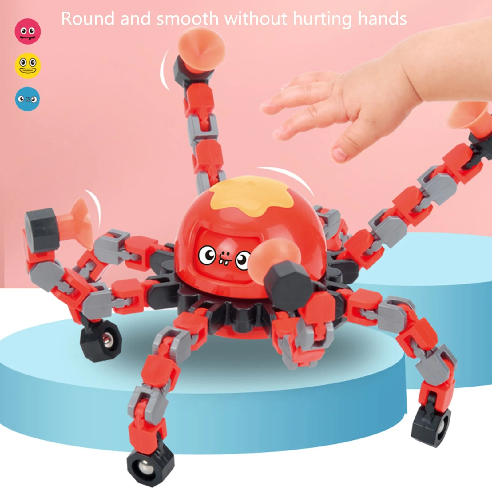 Transform-vel-Fingertip-Fidget-Spinner-Deform-vel-DIY-Cadeia-Rob-Mec ...