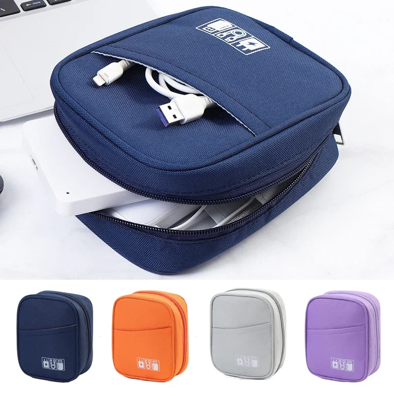 New Portable Data Cable Organizer Bag Water-proof Usb Power Bank ...