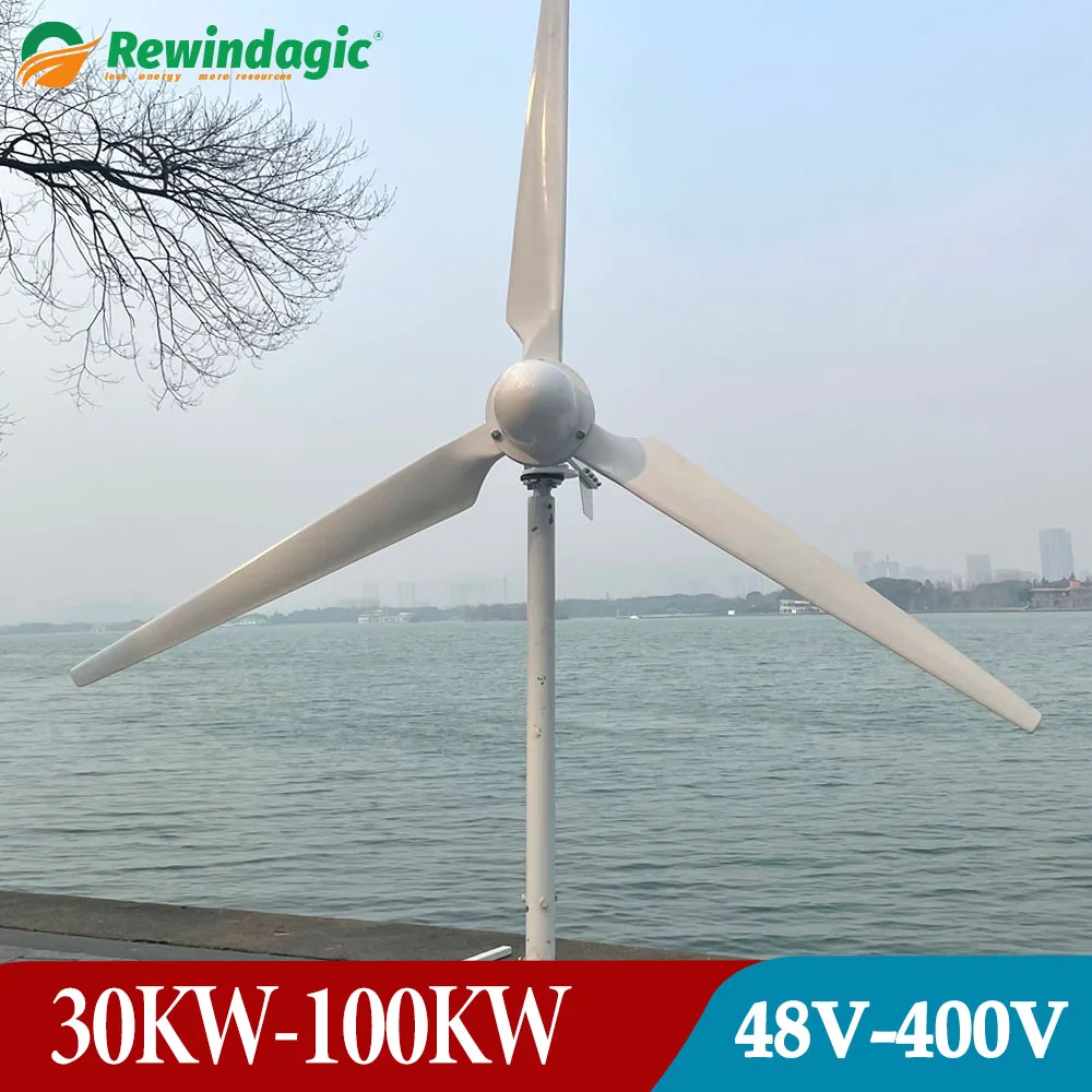 100KW-Horizontal-Wind-Turbine-Generator-Windmill-110V-220V-380V-400V ...
