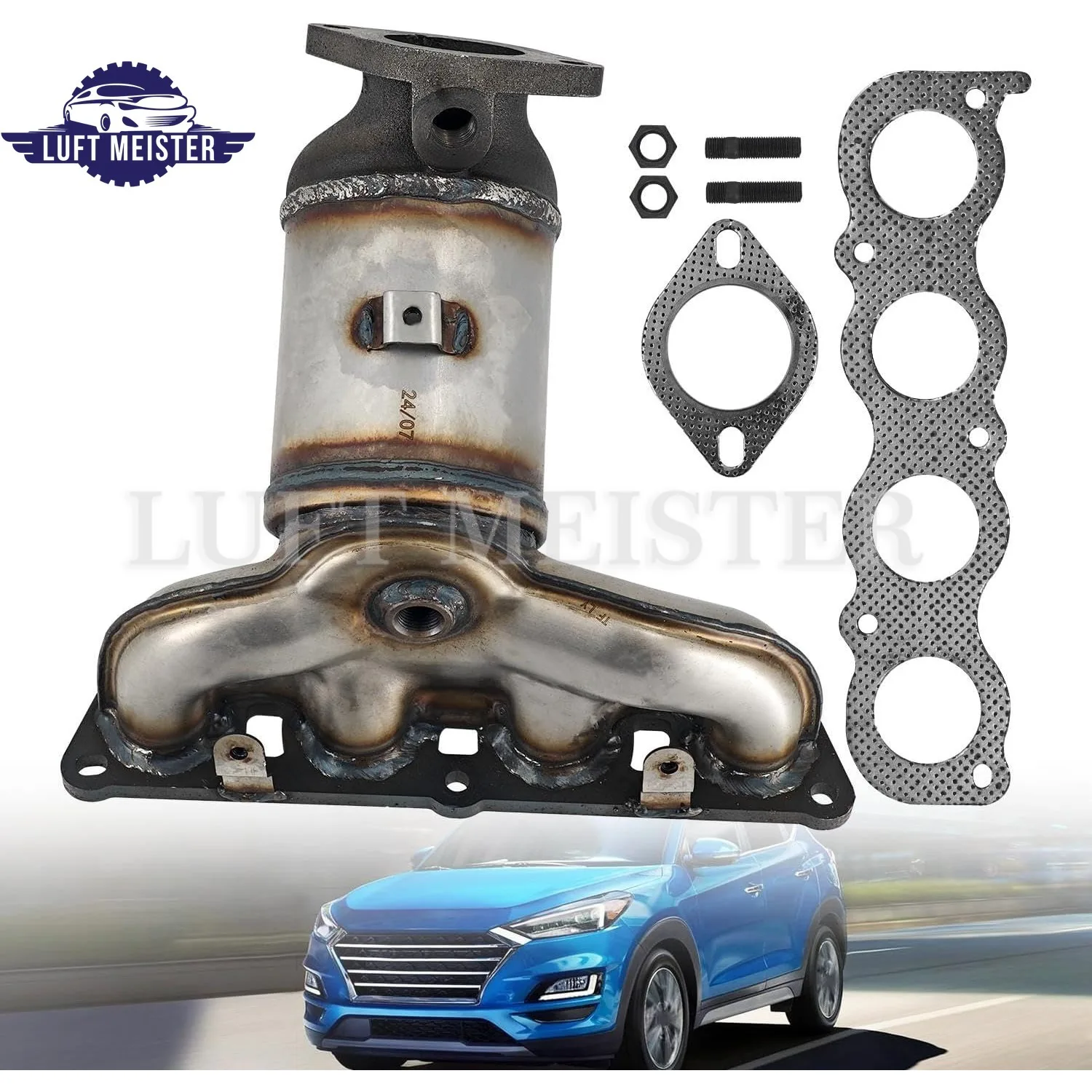 ממיר קטליטי 28510-2EPE0 מתאים להינדאי טוסון 2019 2020 2021 ספורט 2.0L ...