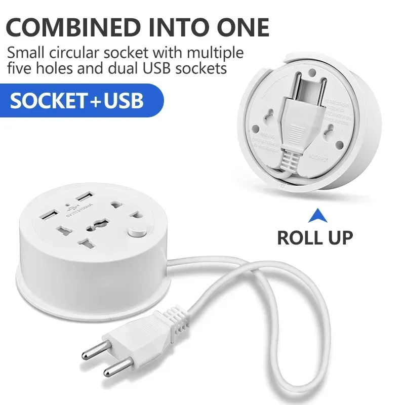 Travel-Adapter-Socket-EU-Plug-Multifunctional-10A-Socket-with-USB-Power ...