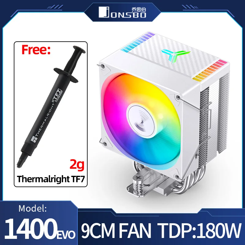 JONSBO-CPU-Air-Cooler-4-Heat-Pipe-ARGB-PWM-TDP-180W-apto-para-LGA1700 ...