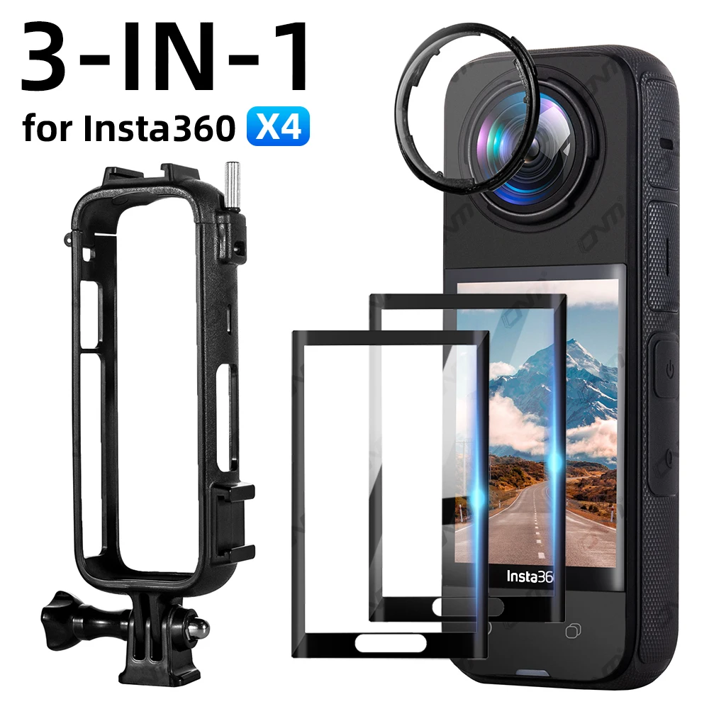 For-Insta360-X4-Lens-Guards-Protection-Frame-Screen-Protector-Film-for ...