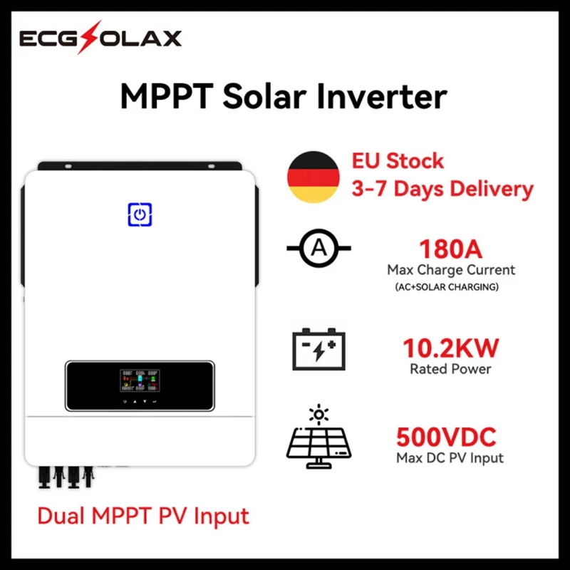 ECGSOLAX-10-2KW-Solar-Hybrid-Inverter-48V-230Vac-Output-With-Max-Charging-180A-Charging ...