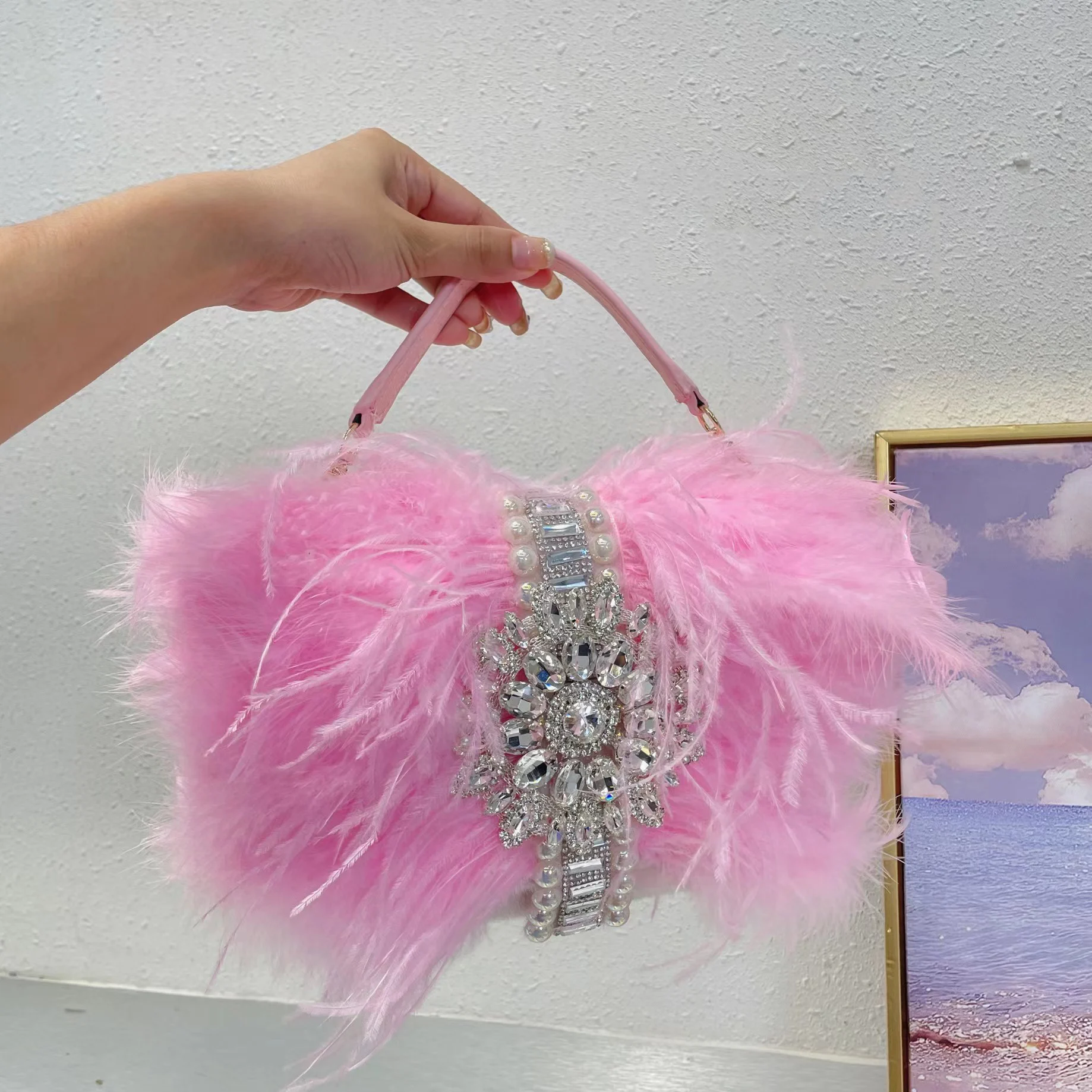 Luxury-Feathers-Handbags-Designer-Rhinestone-Evening-Bags-for-Women ...