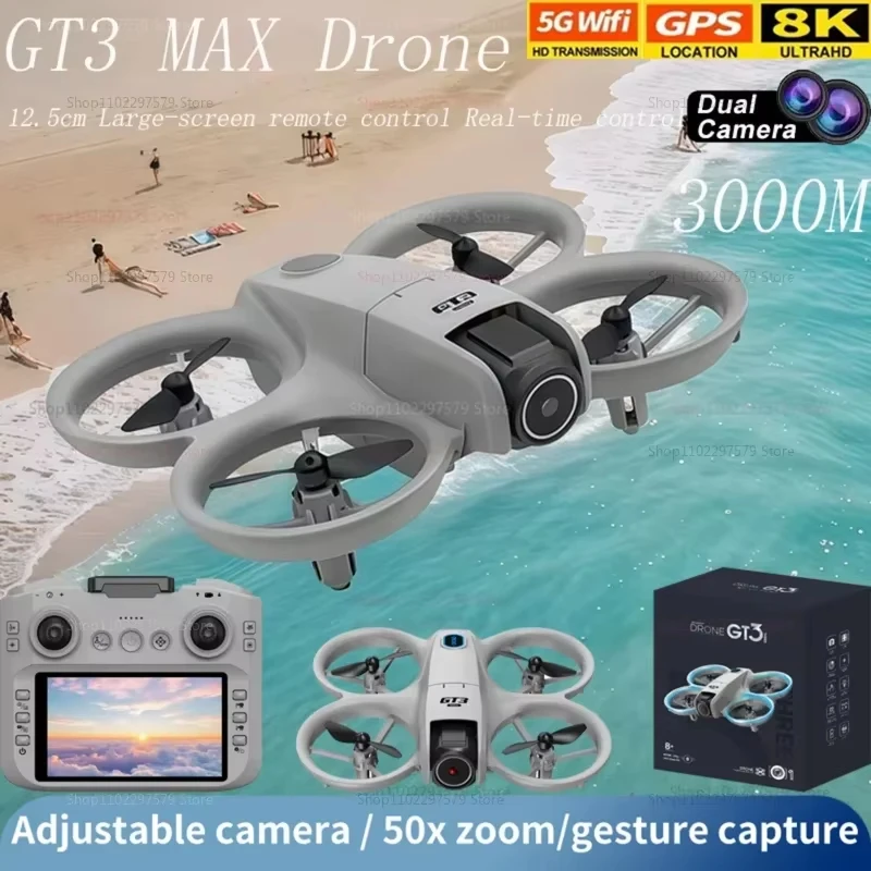 New GT3 MAX Drone 5G GPS Professional 8K HD Aerial Photography Remote ...