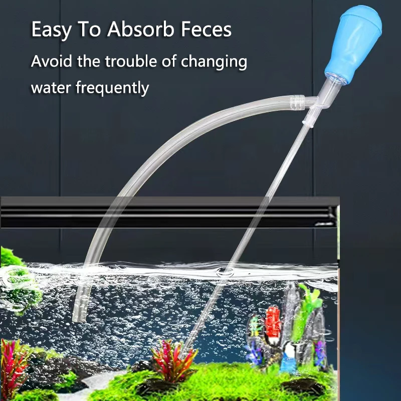 Aquarium Fish Tank Cleaning Tool Pipette Fish Tank Siphon Pump Water ...