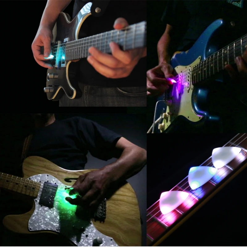 LED-Lightning-Guitar-Picks-3-Espessura-Tri-ngulo-7mm-3-Cool-Tactile ...