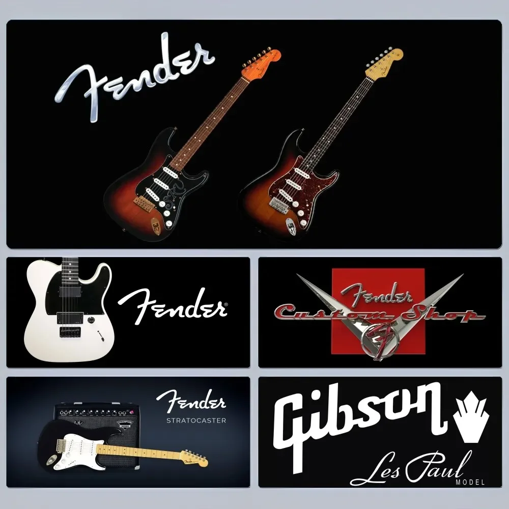 F-Fender Guitar Mousepad Rubber XXL Cartoon Anime Gaming Mouse Pad ...
