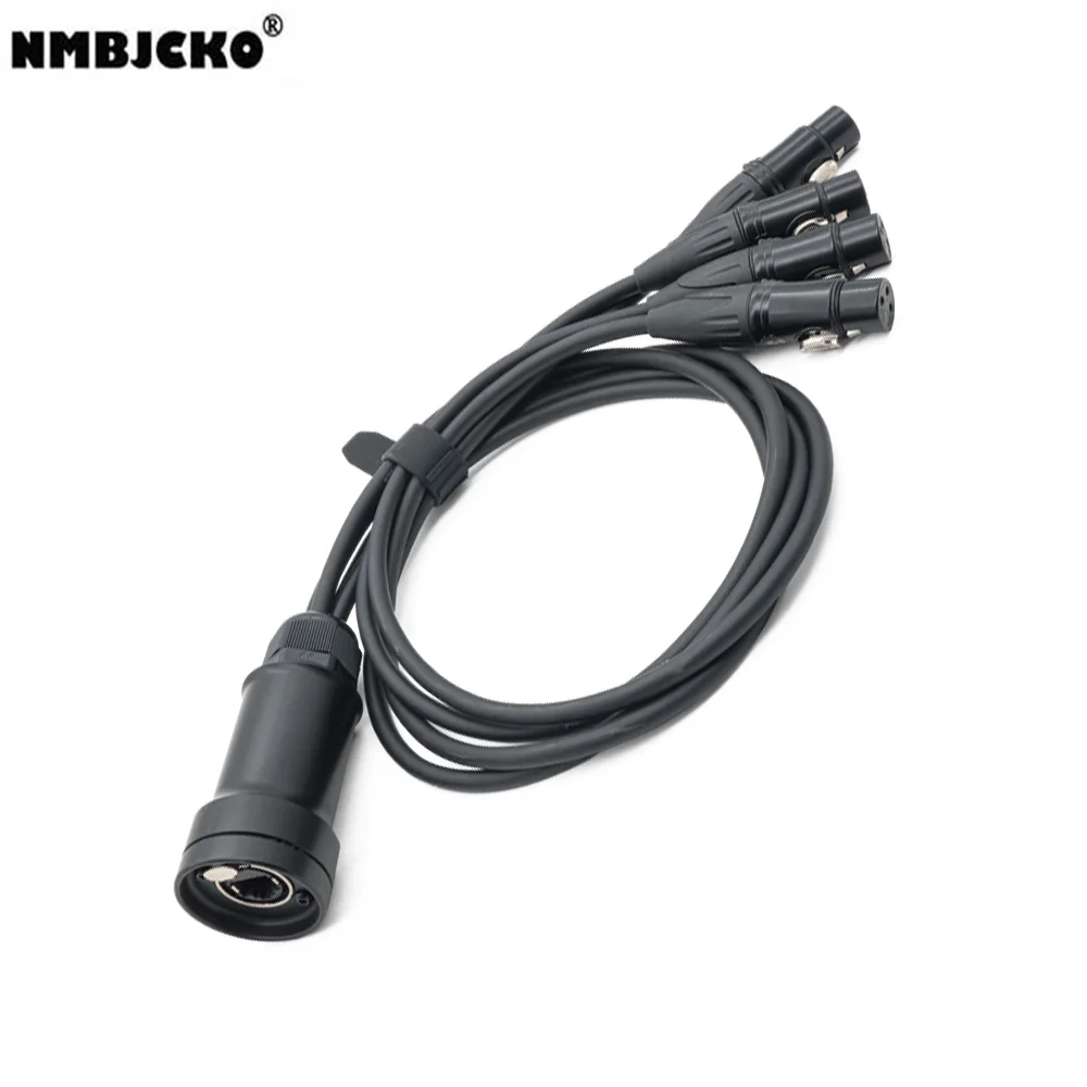 XLR-Connector-to-CAT5-CAT6-Ethernet-Cable-Auido-Snake-4-Channel-3-Pin ...