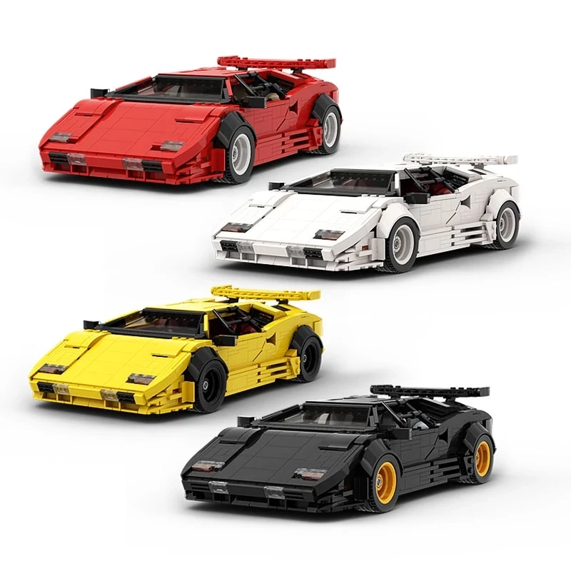 MOC Creative Expert Technical Car Lamborghinis Countachs QV City Racer ...