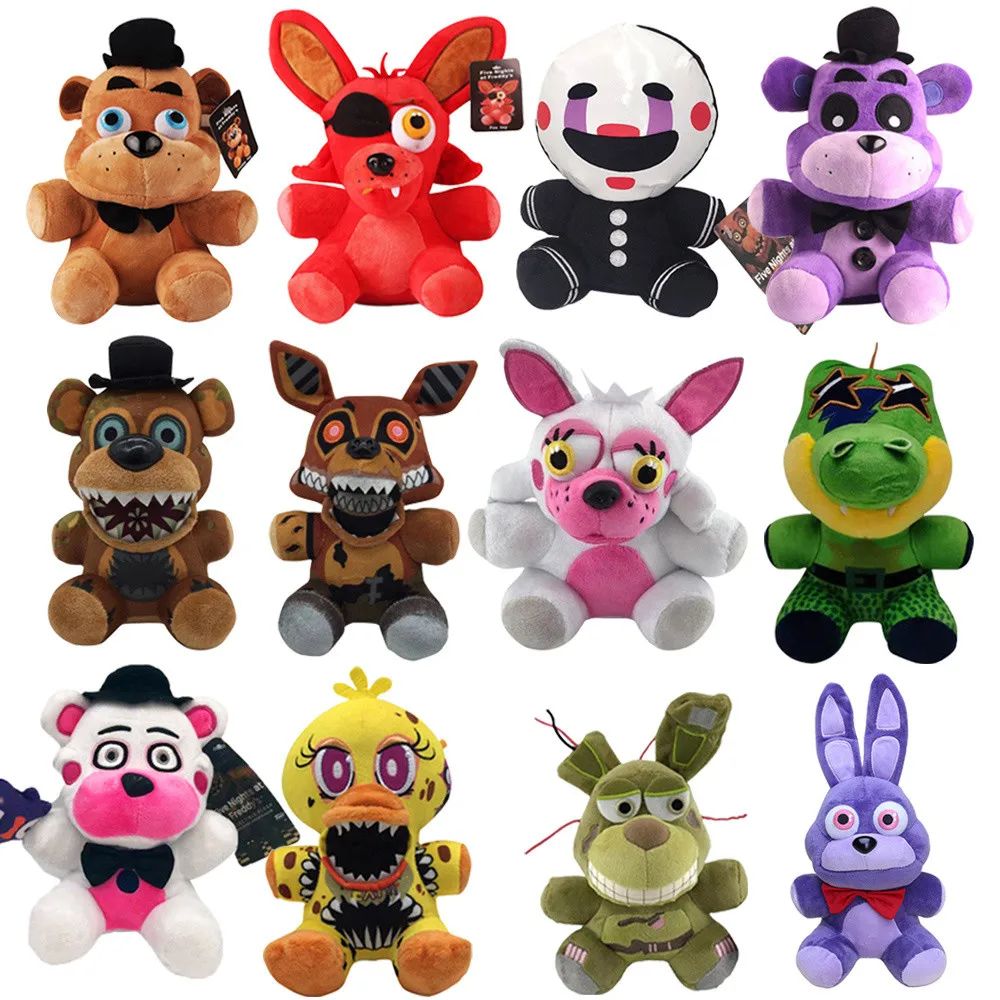 New-Kawaii-New-F-naf-Anime-Plush-Toy-Cartoon-Freddy-Plush-Doll-Bear-Sly ...