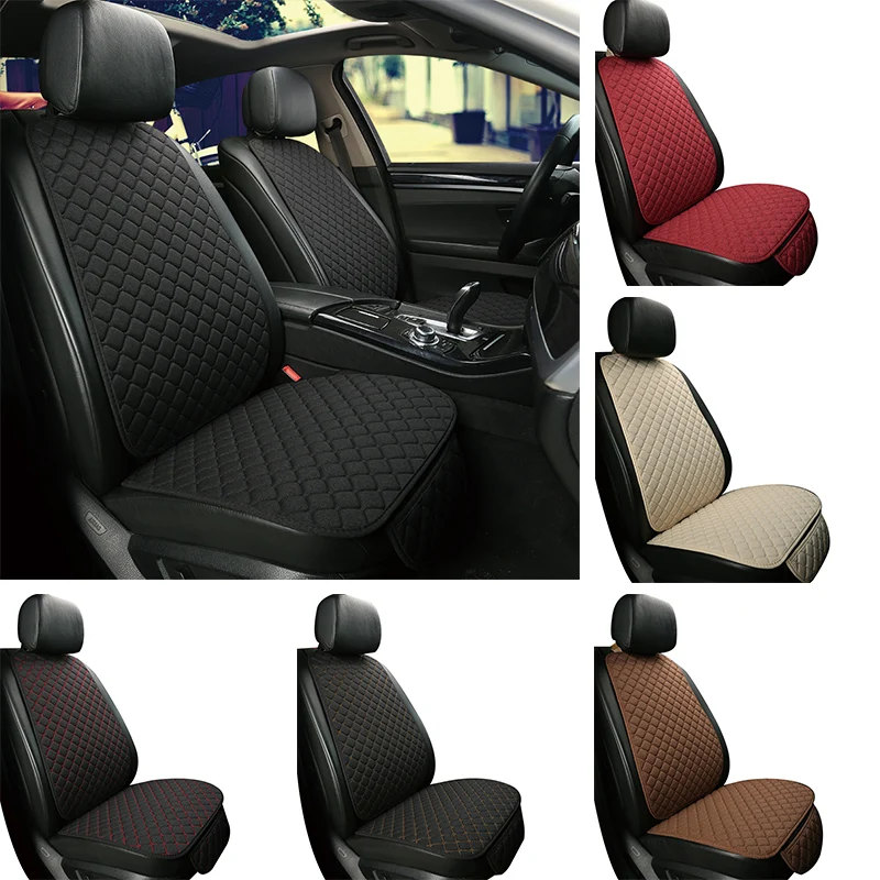 Large-Flax-Car-Seat-Cover-Protector-Linen-Front-Rear-Back-Cushion ...