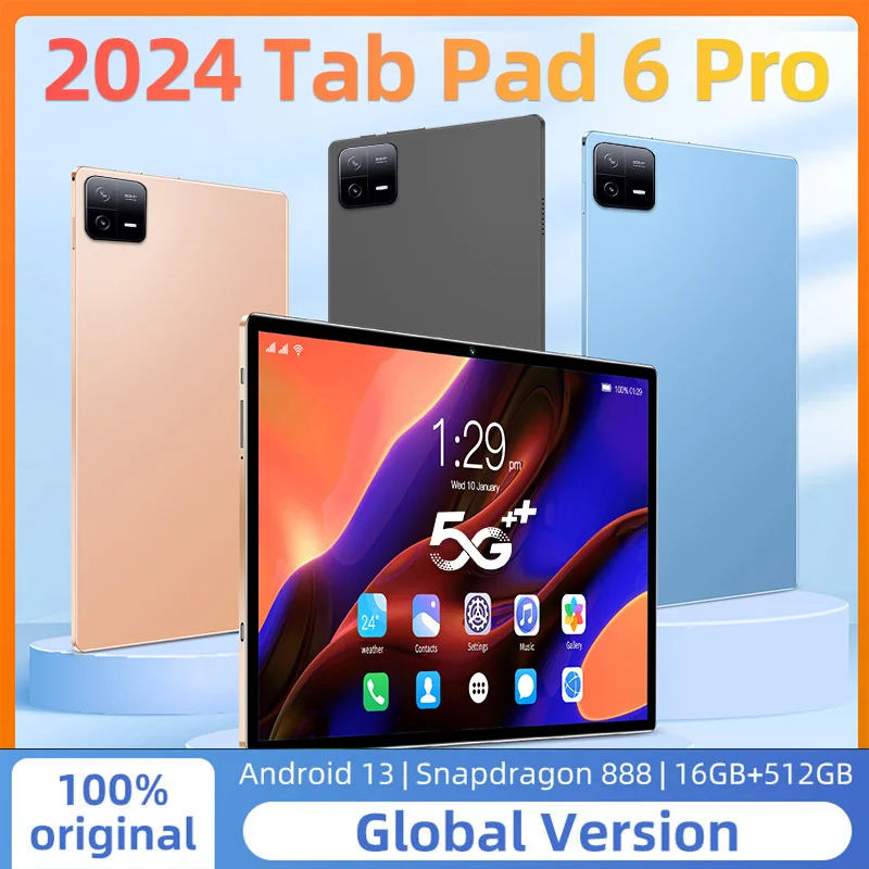 2024-Original-Global-Version-Pad-6-Pro-Tablet-PC-Snapdragon-888-Tablet ...