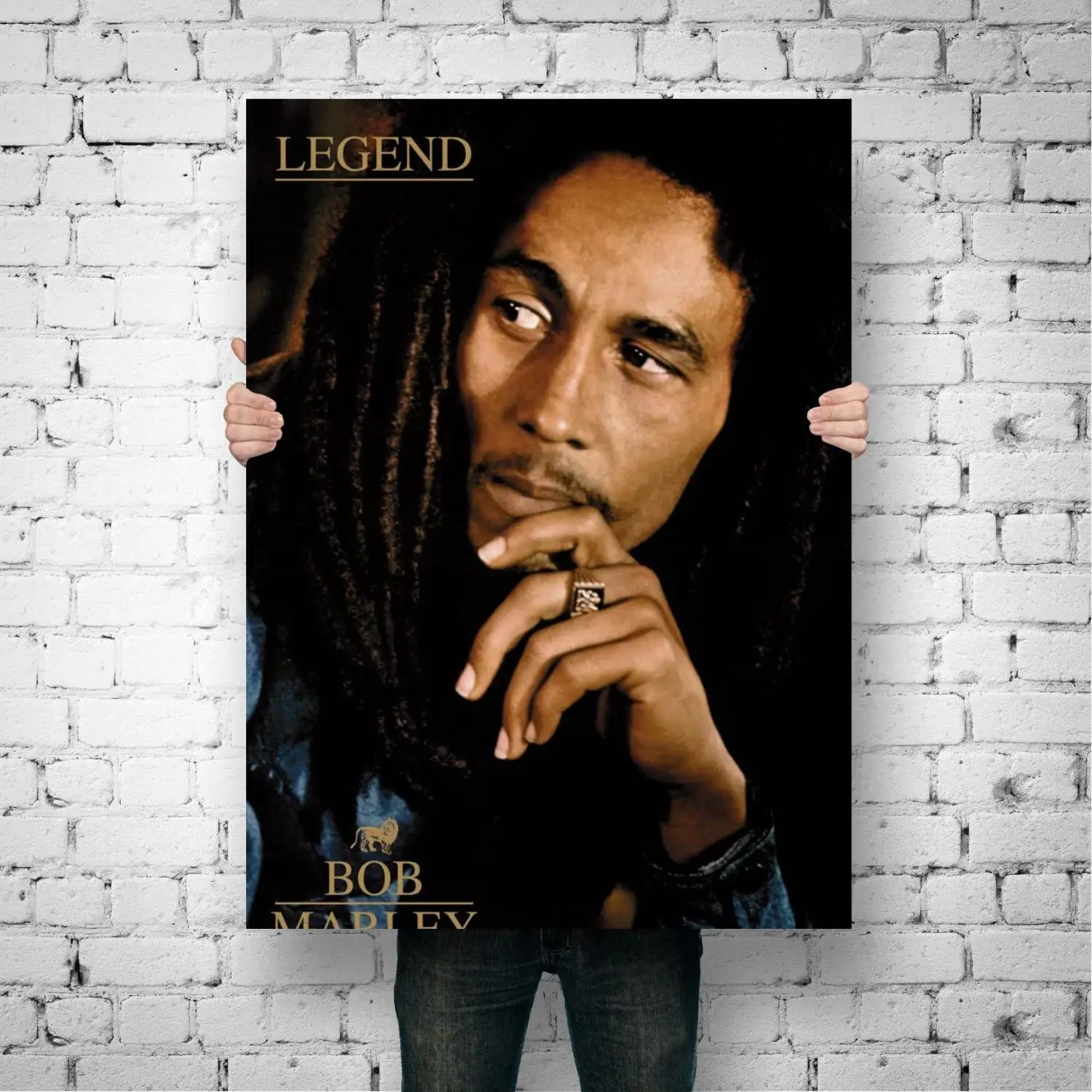 Bob Marley Singing Poster