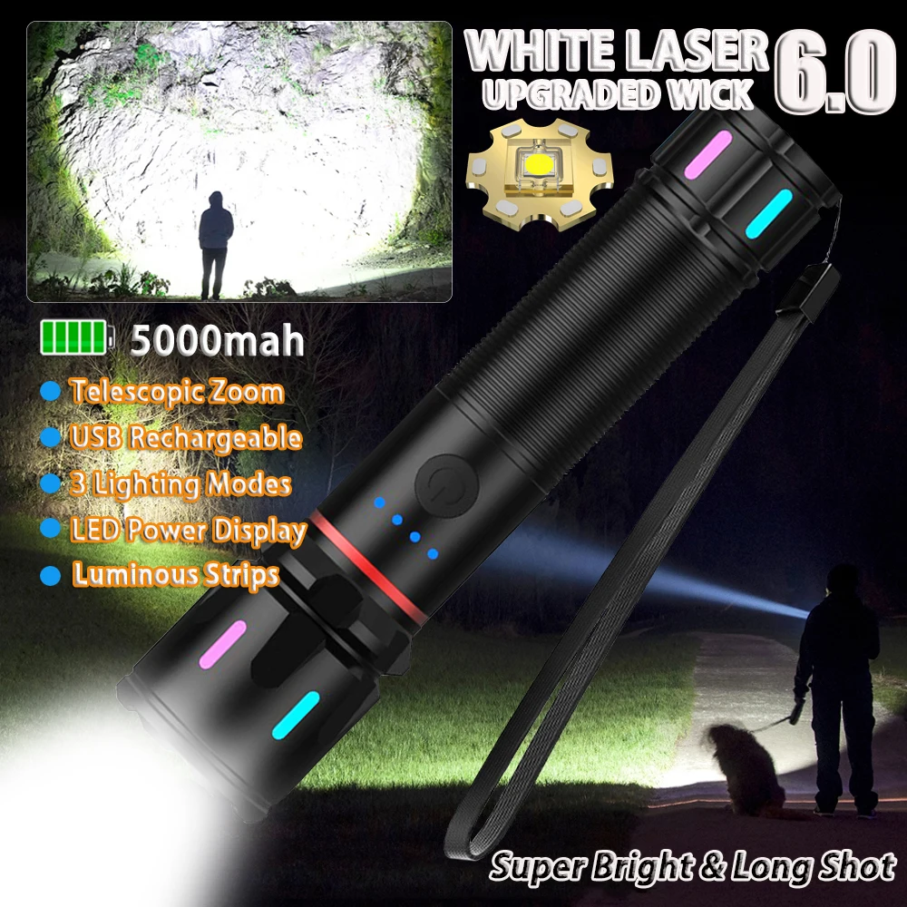 High-Powered-Handheld-Flashlight-Rechargeable-LED-Flashlights-with-a ...