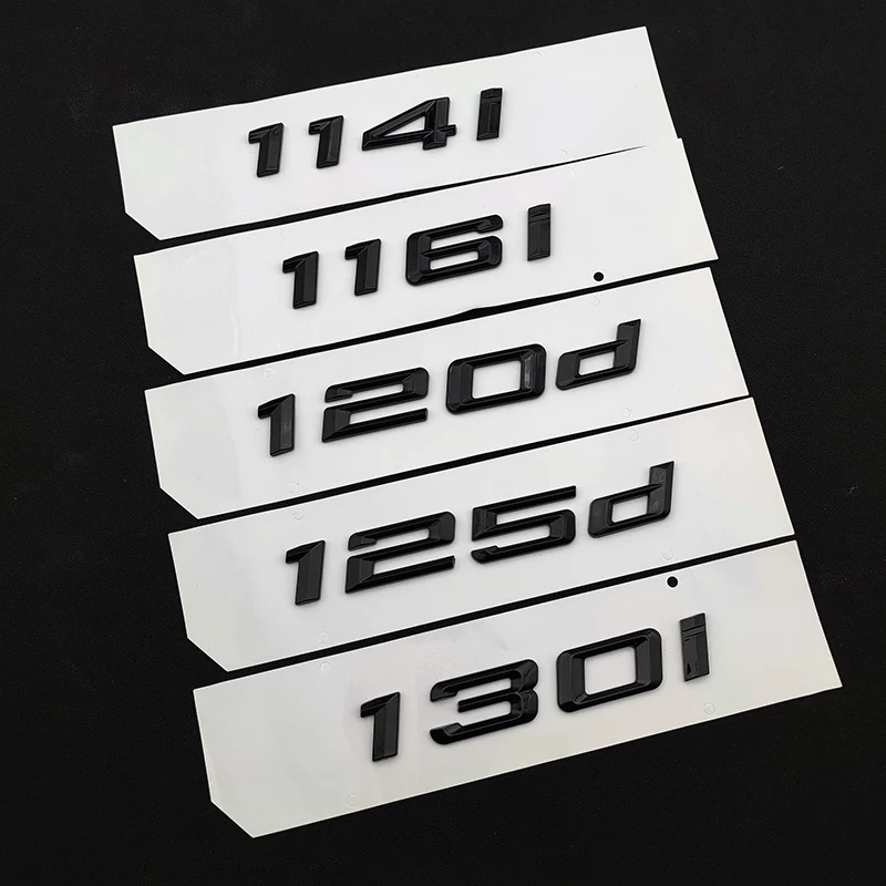 3D ABS Black Car Trunk Sticker 114i 116i 118i 120i 123i 125i 130i 116d ...