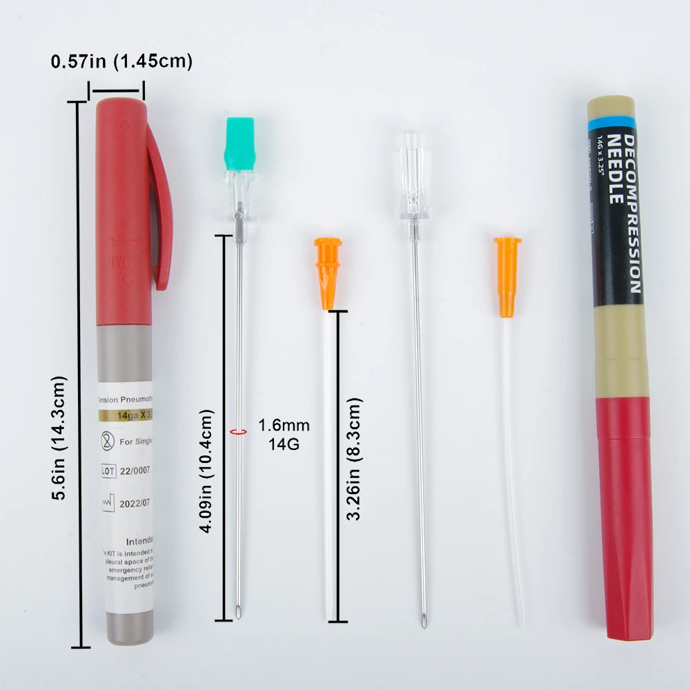 Sanke-Rescue-Pneumothorax-Needle-Trauma-Medical-Ifak-Chest-Cathether ...