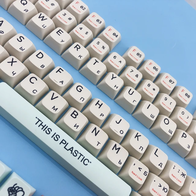 Thocky Iceberg XDA Profile PBT Dye Sub Keycaps 123 Keys For, 57% OFF