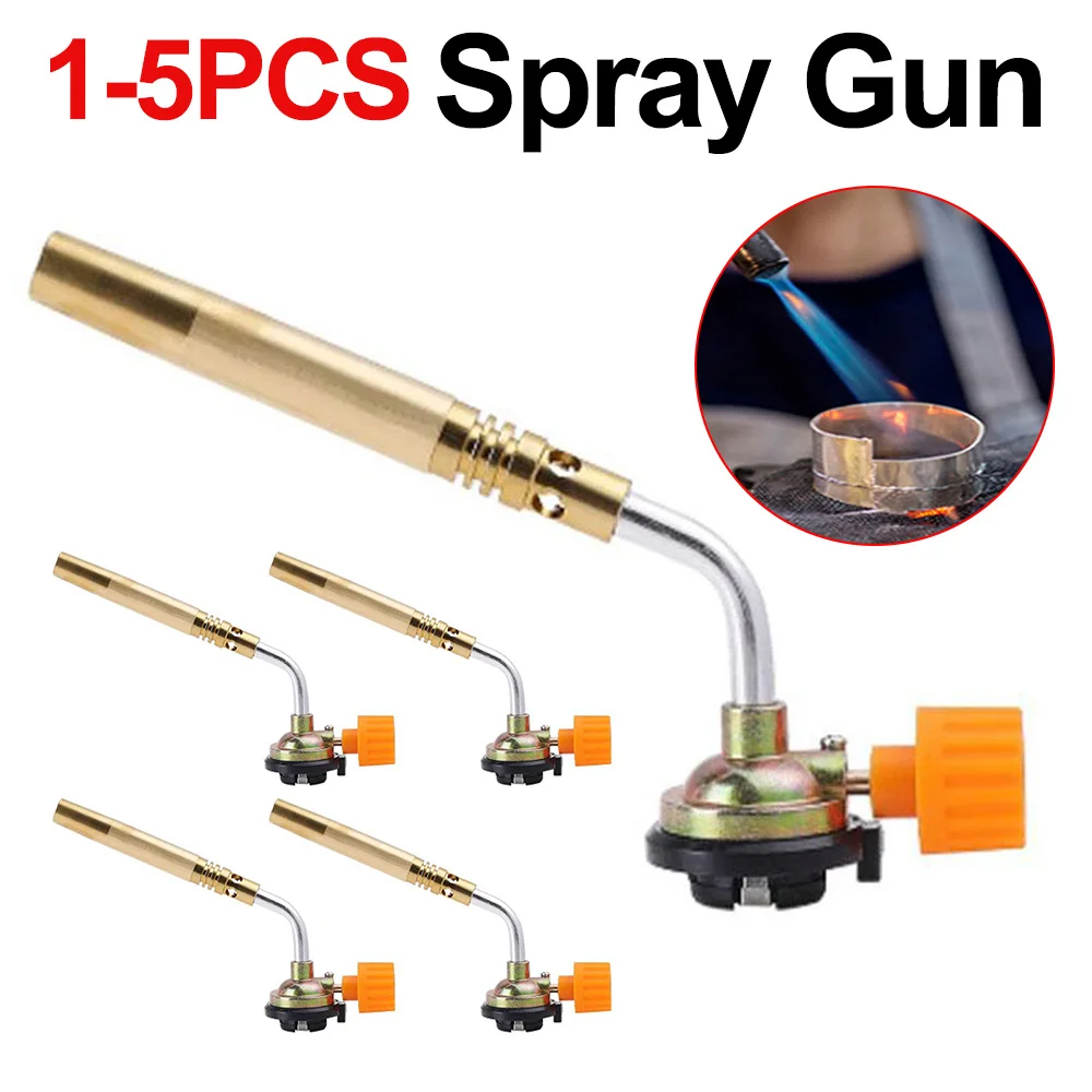 1-5pcs-Butane-Gas-Torch-Flame-Gun-Brazing-Flamethrower-Outdoor-Camping ...