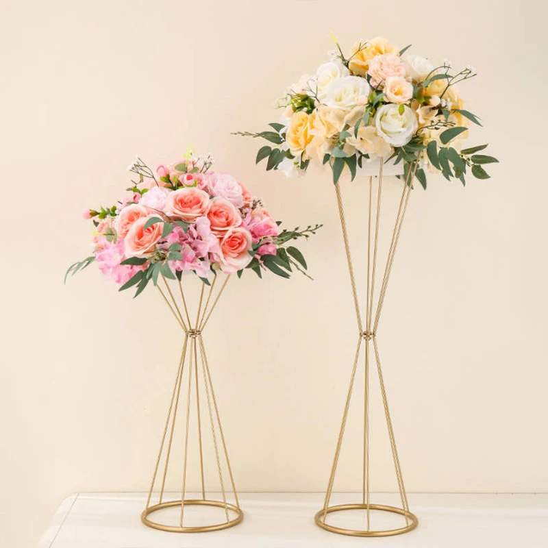 50-68cm-Flower-Vases-Metal-Column-Flower-Arrangement-Stands-Wedding ...