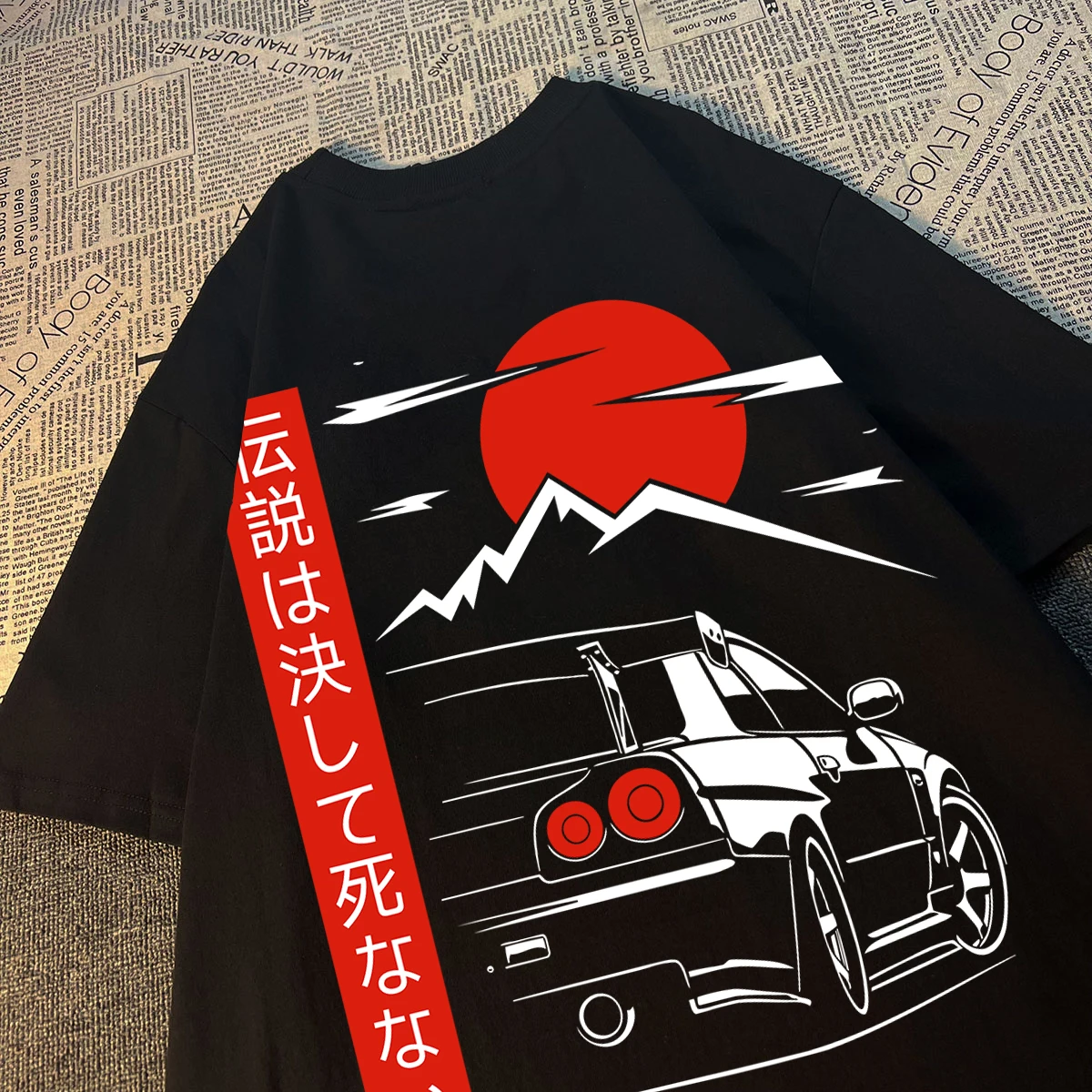 Japanese-Style-Car-JDM-Culture-GTR-Racing-T-Shirts-Male-Back-Print ...