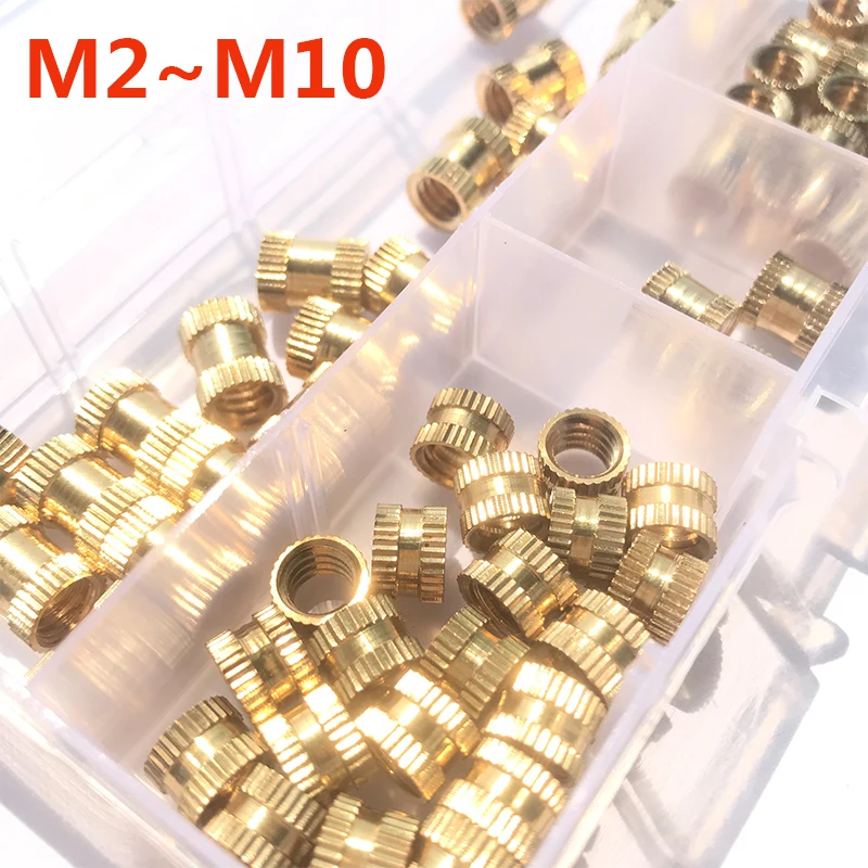 Insert-M2-M3-M4-M5-M8-M10-Brass-Knurled-Threaded-Insert-Nuts-Set ...