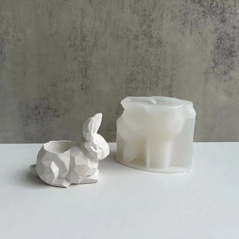 Rabbit-Incense-Candle-Holder-Silicone-Mold-Easter-Rabbit-Plaster-Mold ...