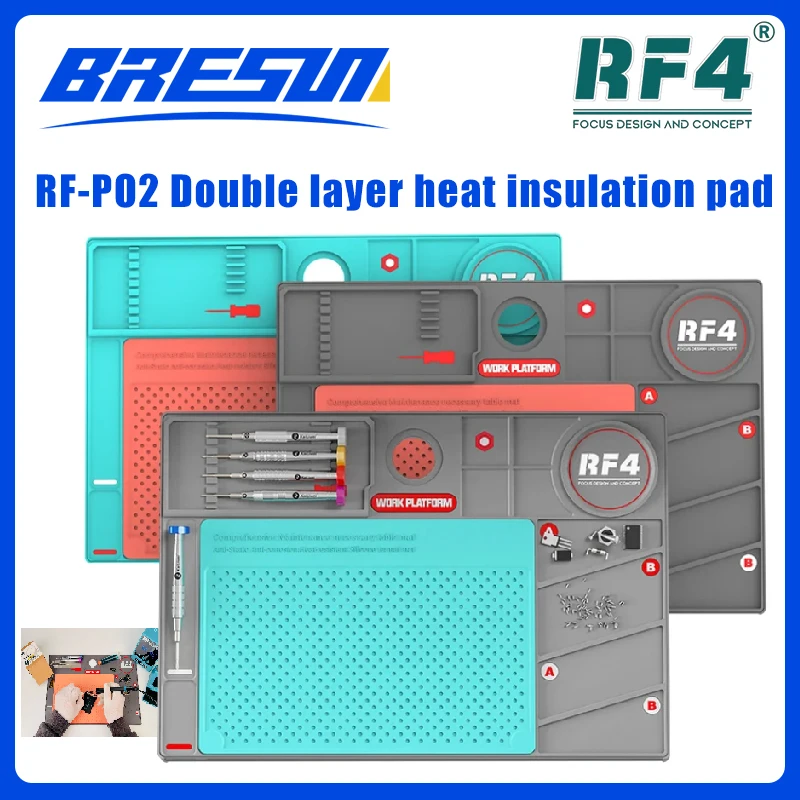 RF4-RF-PO2-380x260MM-Heat-Insulation-Silicone-Soldering-Mat-Desk-Pad ...