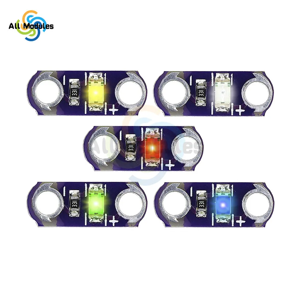 5-20pcs lot LilyPad Led Yellow/Green/White/Blue/Red LED Light Module ...