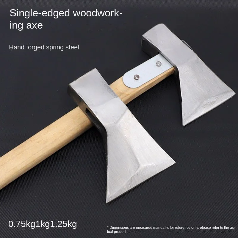 Woodworking-axe-single-edge-spring-steel-hand-forging-outdoor-chopping ...
