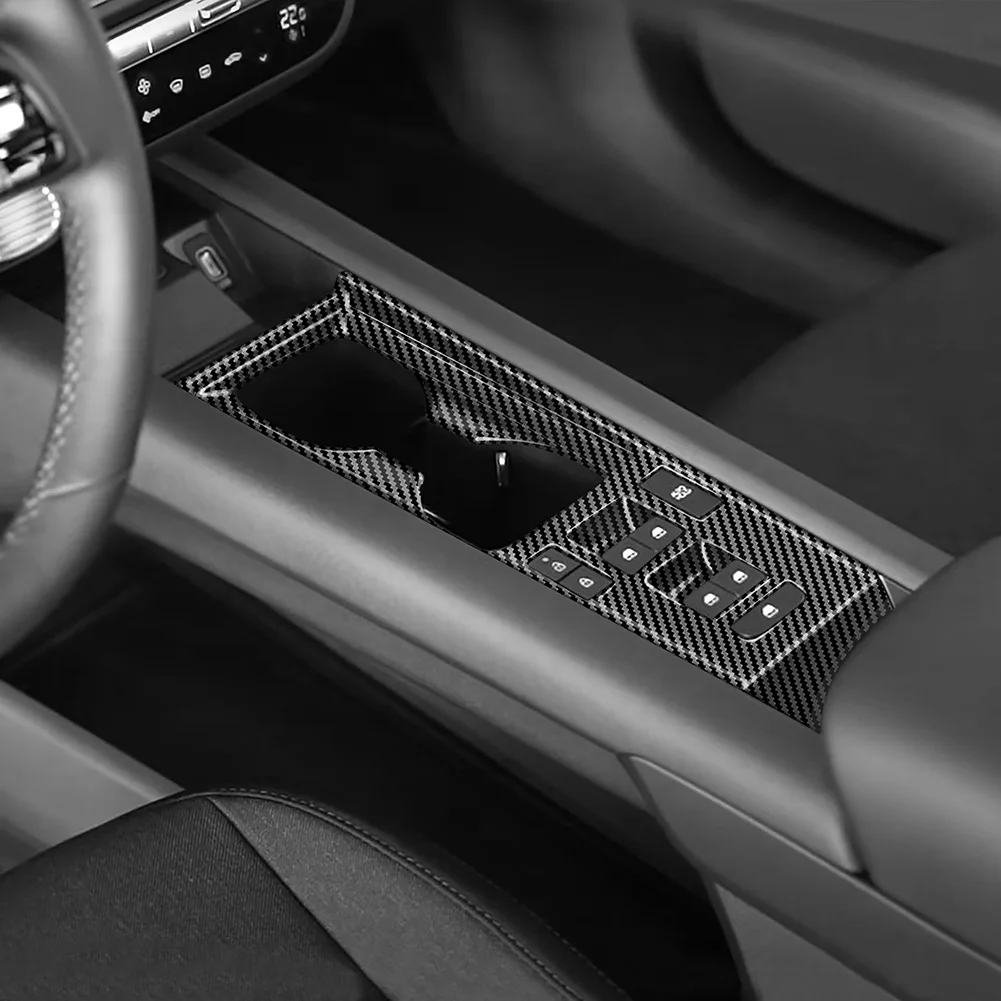 For-Hyundai-IONIQ-6-2022-Center-Control-Box-Panel-Cover-Trim-Water-Cup ...
