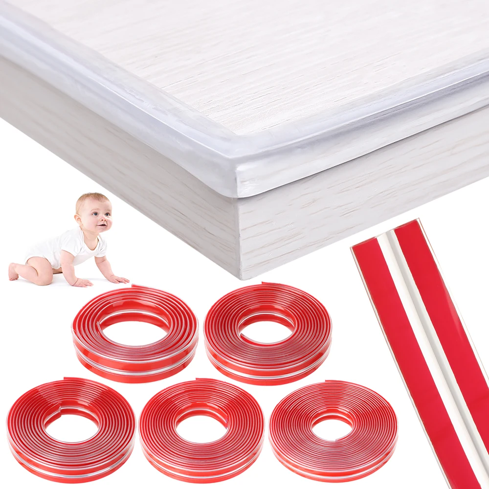 Table Corner Protector Baby - Transparent Pvc Baby Protection Strip ...
