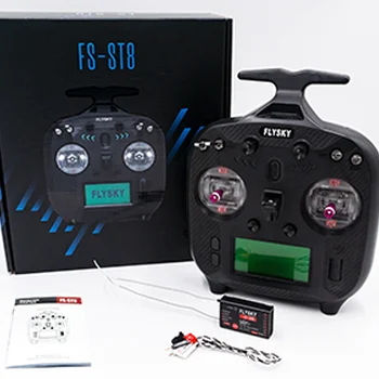 FLYSKY FS-ST8 2.4G 10CH ANT RGB Assistant 3.0 Radio Transmitter FS-SR8 ...