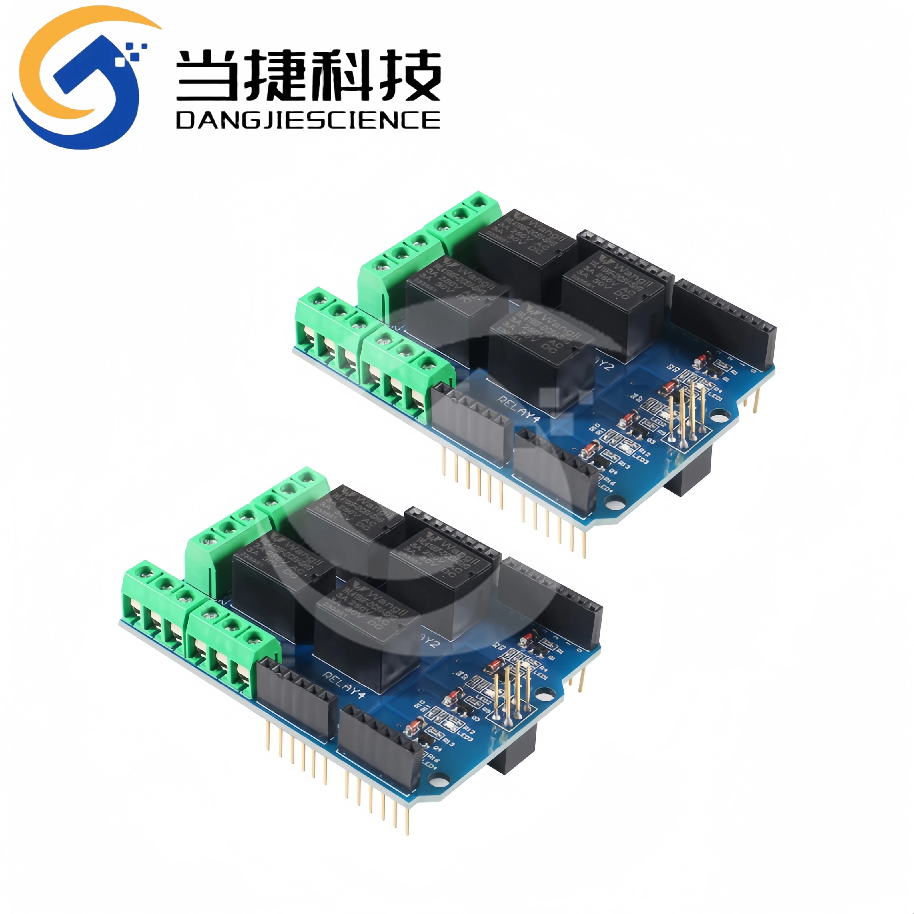 4-Channel-5V-Relay-Shield-Module-Four-Way-Relay-Control-Board-Expansion ...