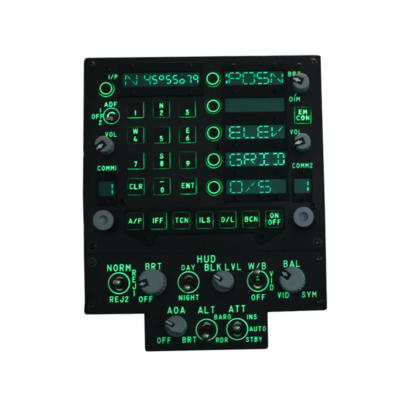F18 Multi-function Panel Analog Flight Rocker Peripheral DCS F18C F16