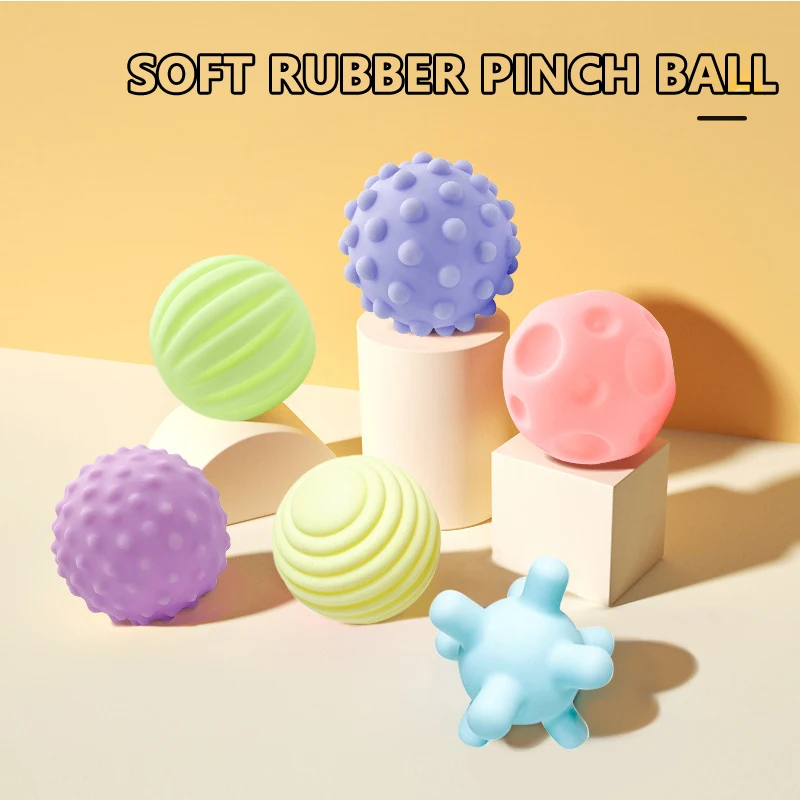 4 PCS/6 PcsBaby Toys Sensory Balls For Children Textured Hand Touch ...