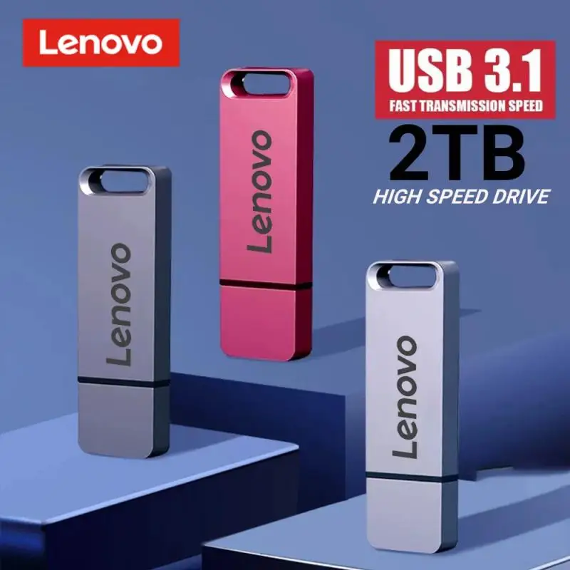 Lenovo-Mini-unidad-Flash-USB-3-1-de-Metal-memoria-de-2-Tb-de-capacidad ...