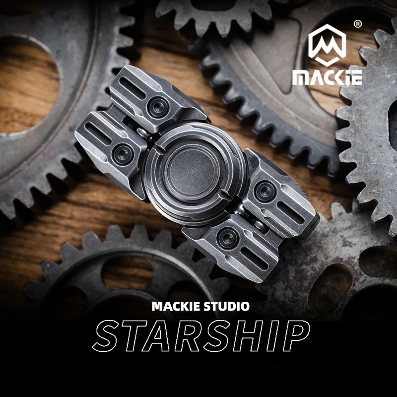 Mackie-Starship-Fingertip-Spinner-Stainless-Steel-Papa-Coin-Push-Brand ...