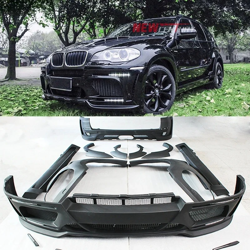 For Bmw E70 X5 E71 X6 Unpainted Front Bumper Lip Rear Diffuser Side ...
