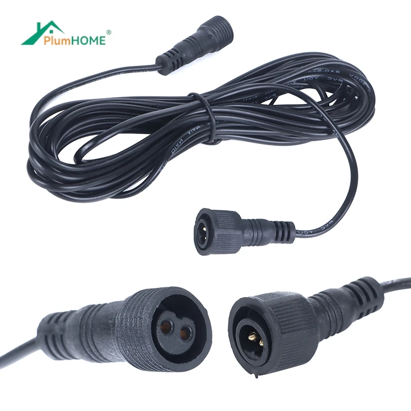 Spike-Lights-2pin-5m-For-Solar-Spotlights-Waterproof-Cord-Extension ...