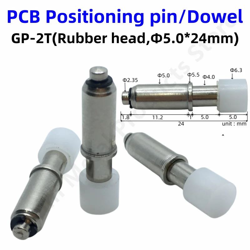 10-50PCS-GP-2T-with-Rubber-Head-M3-inner-thread-Positioning-Pin-Needle ...