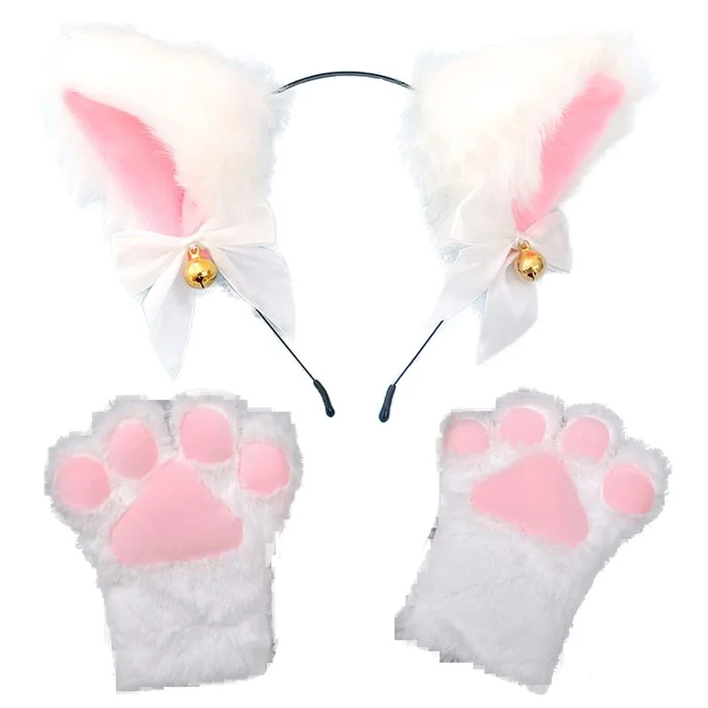 Party Costume Bell Headwear | Cat Paws Cat Ears Gloves | Cosplay Anime ...