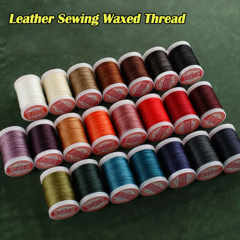 0-6mm-Round-Waxed-Thread-Leather-Craft-Sewing-Accessories-Polyester ...