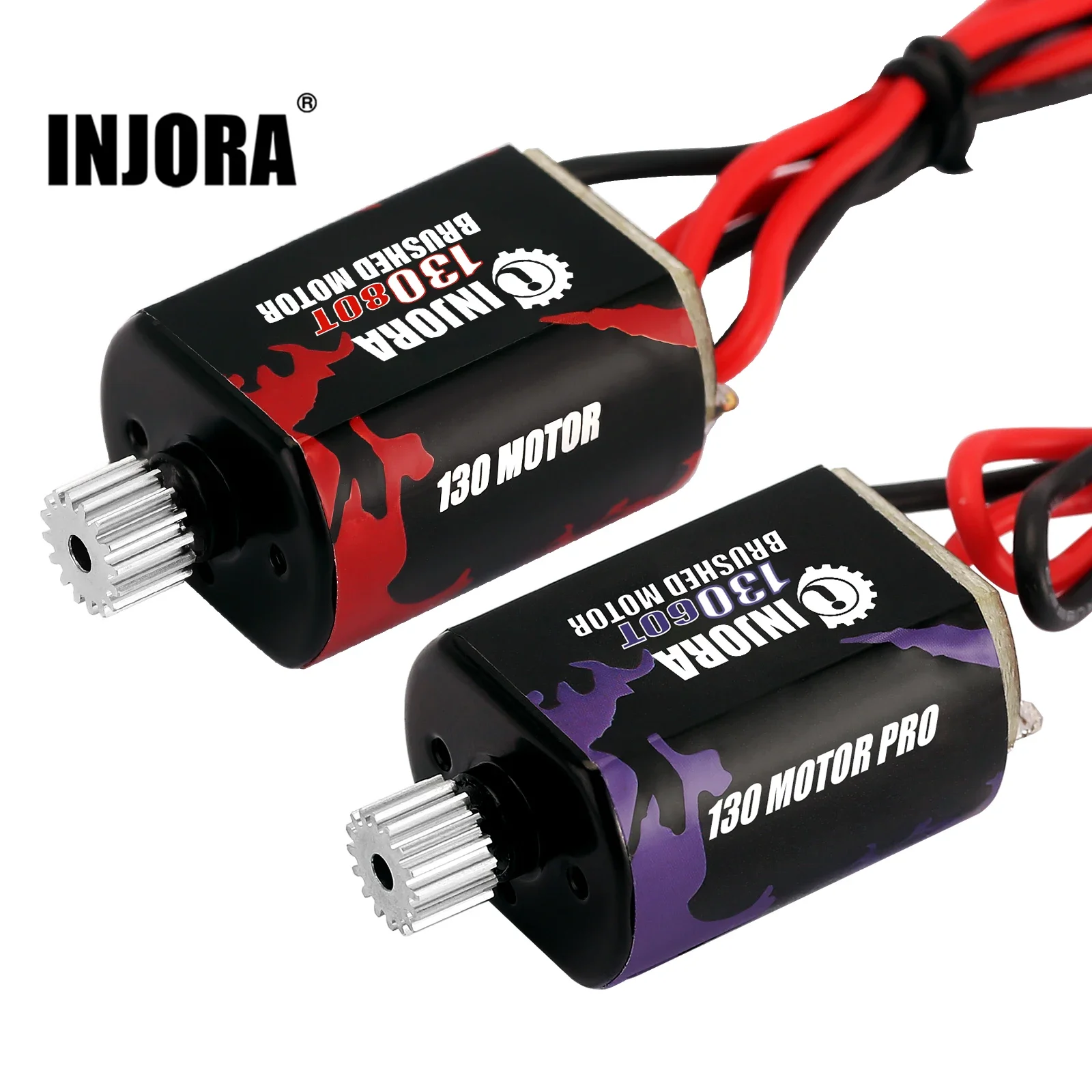 INJORA-130-Brushed-Motor-60T-80T-with-Stainless-Steel-Pinion-for-1-24 ...