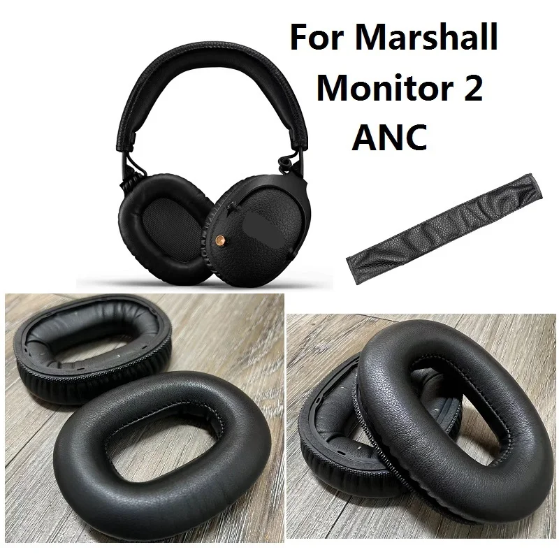 Upgraded-Genuine-Sheepskin-Leather-Ear-Pads-For-Marshall-Monitor-2-ANC ...