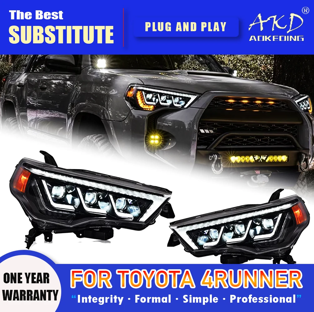 AKD-Head-Lamp-for-Toyota-4Runner-LED-Headlight-2013-2022-Headlights ...